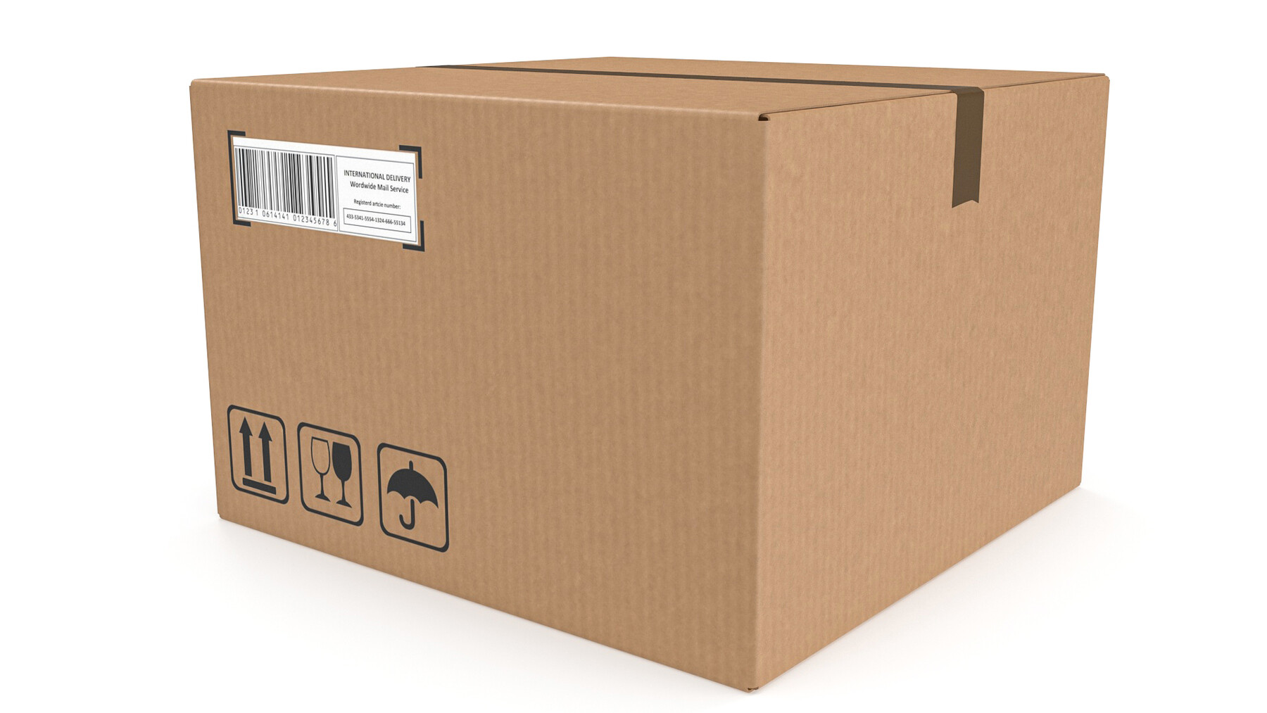 ArtStation - Cardboard box-Low poly PBR | Game Assets