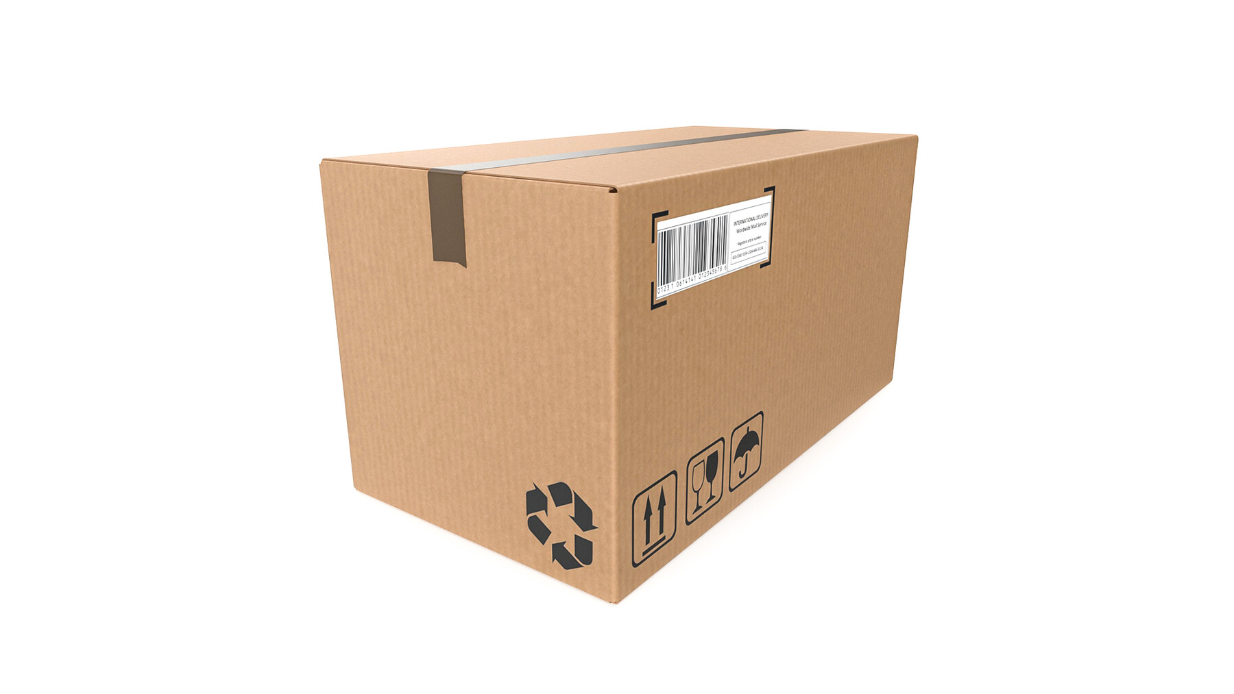 ArtStation - Cardboard box-Low poly PBR | Game Assets