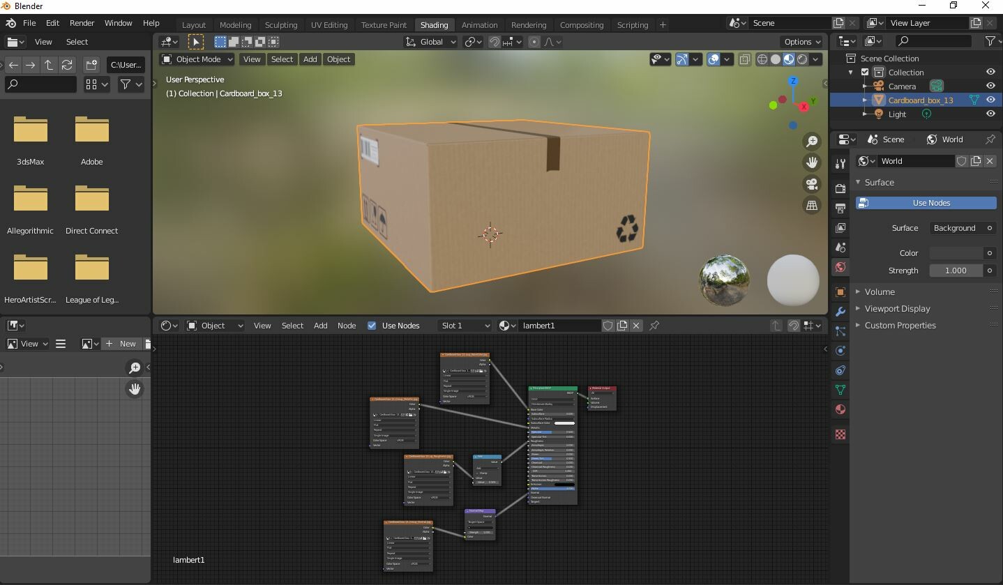 ArtStation - Cardboard box-Low poly PBR | Game Assets
