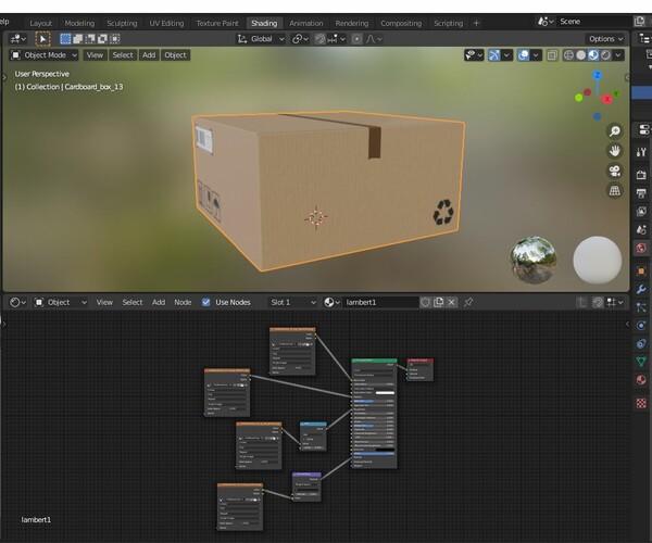 ArtStation - Cardboard box-Low poly PBR | Game Assets