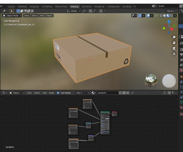 ArtStation - Cardboard box-Low poly PBR | Game Assets