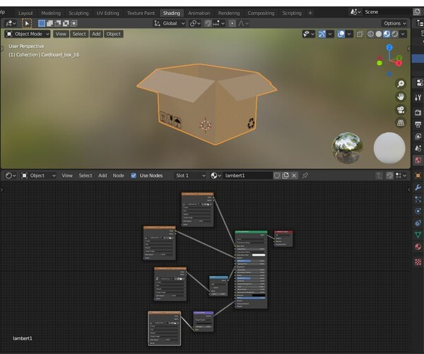 ArtStation - Cardboard box-Low poly PBR | Game Assets