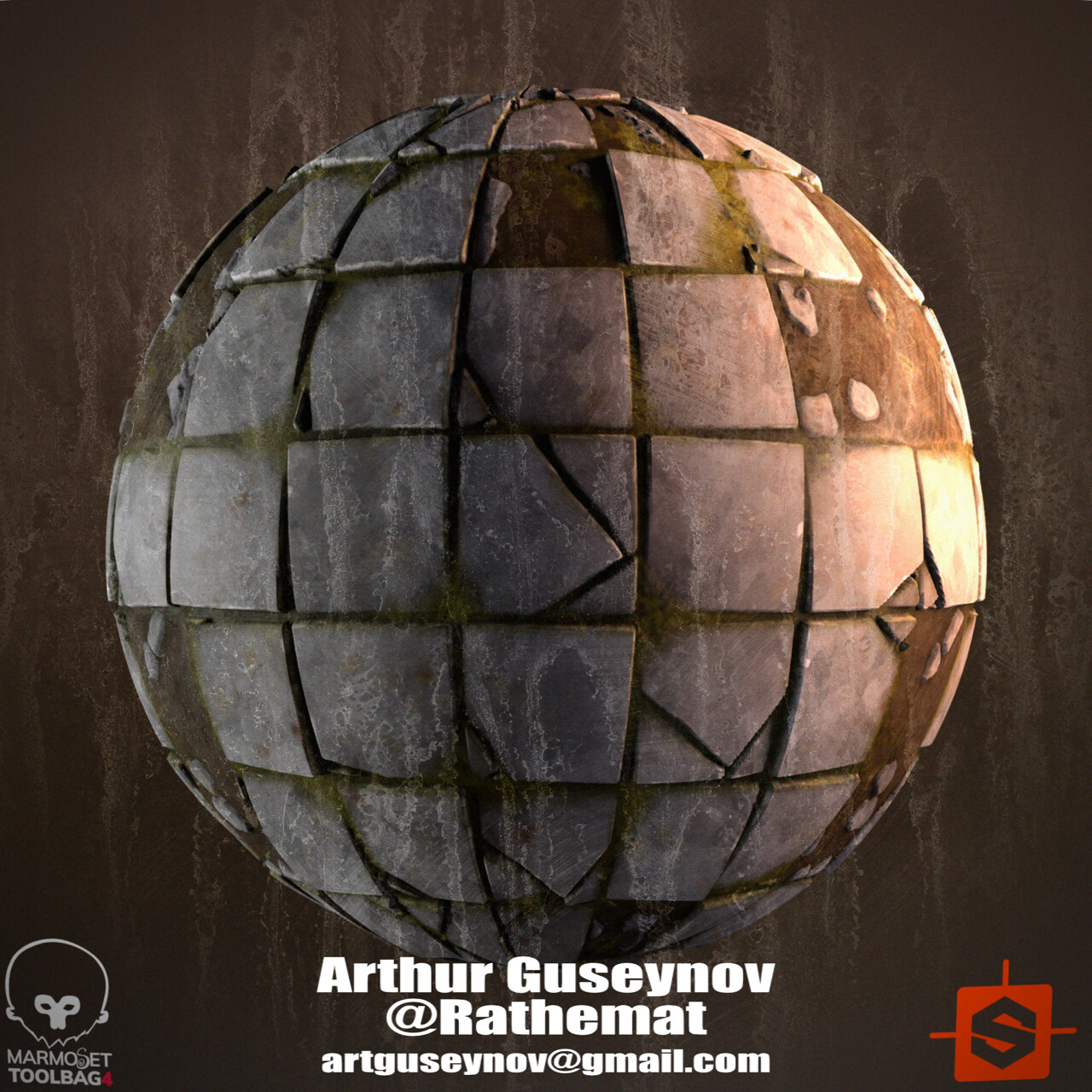 ArtStation - Broken Tiles—Substance Designer | Game Assets