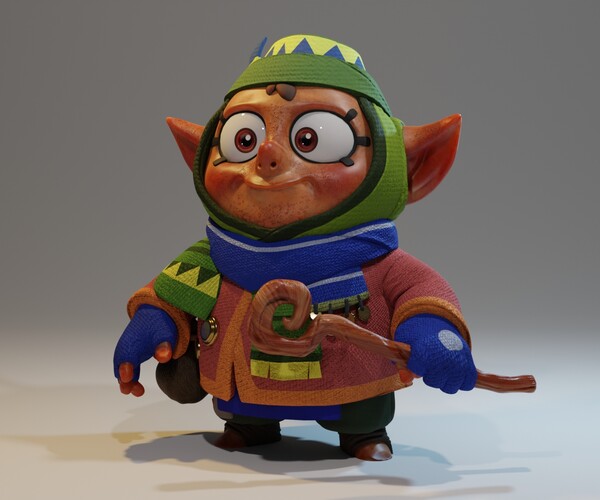 ArtStation - Stylized Character for Blender with Simple Rig | Game Assets