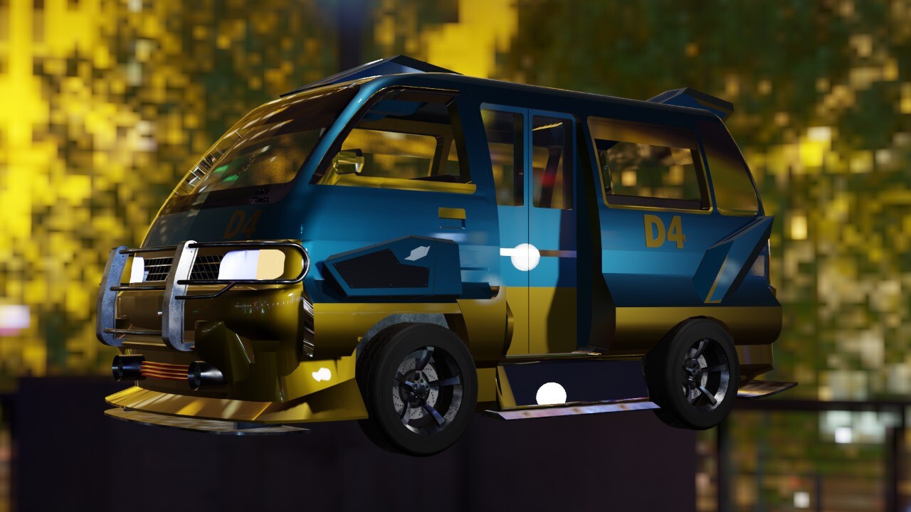 ArtStation - Angkot Futuristic | Game Assets