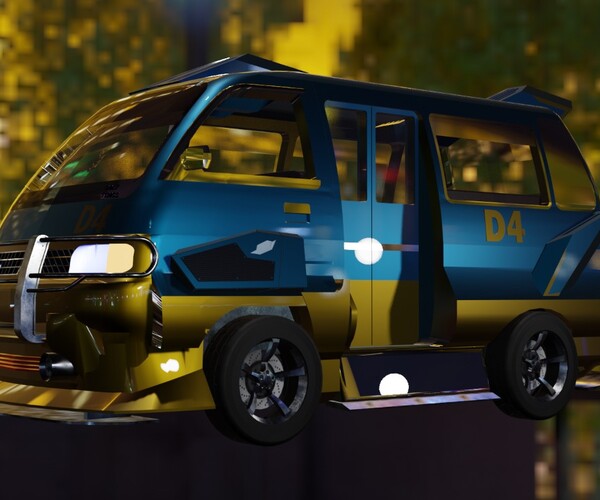 ArtStation - Angkot Futuristic | Game Assets