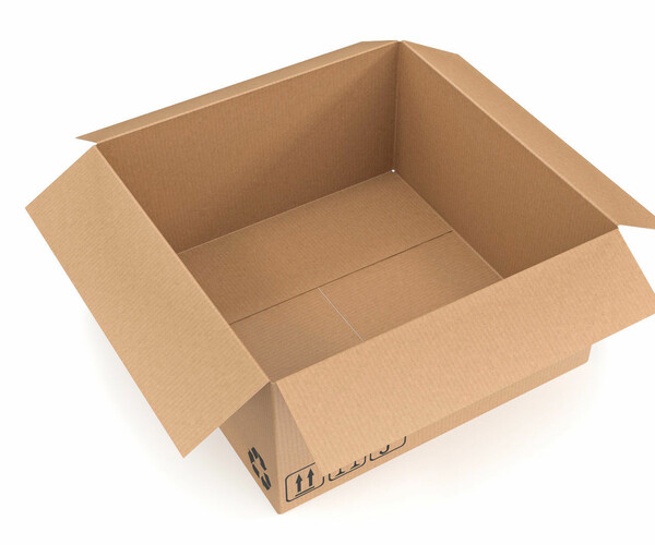 ArtStation - Cardboard box-Low poly PBR | Resources