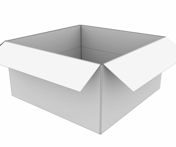 ArtStation - Cardboard box-Low poly PBR | Resources