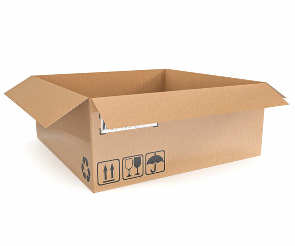 ArtStation - Cardboard box-Low poly PBR | Resources