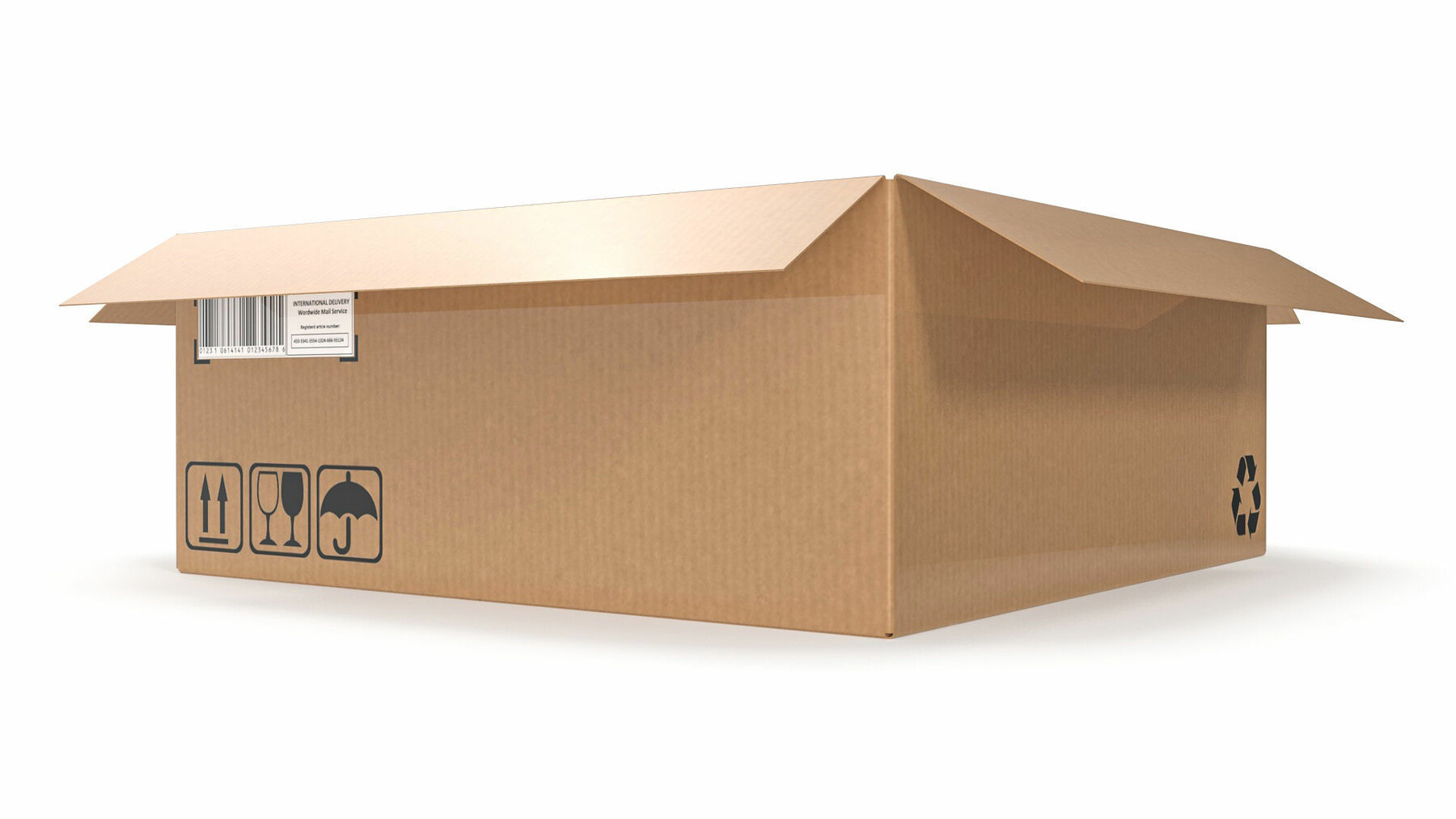 ArtStation - Cardboard box-Low poly PBR | Resources