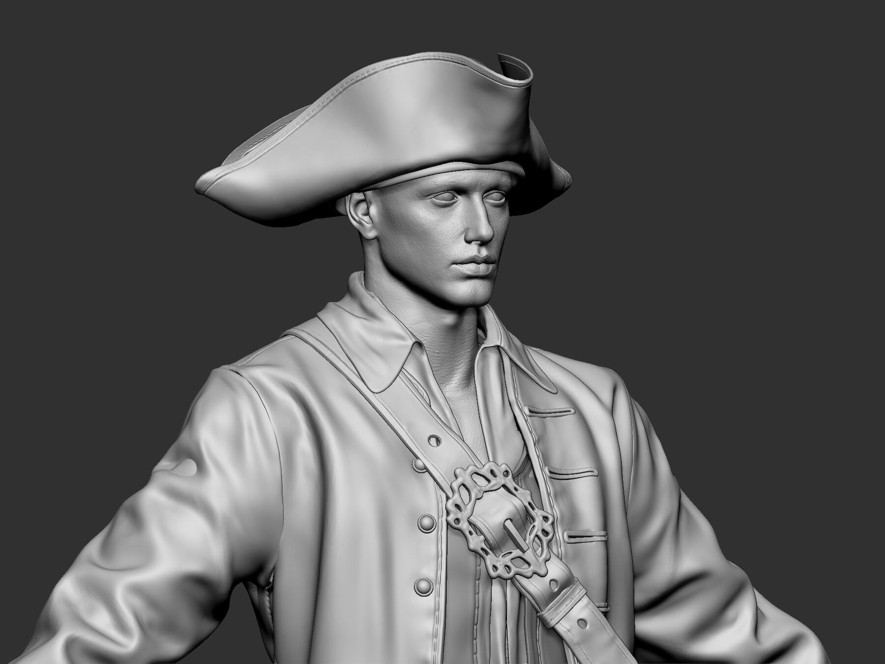 ArtStation - Realistic Pirate (Highpoly) Pirate of pirates of the ...