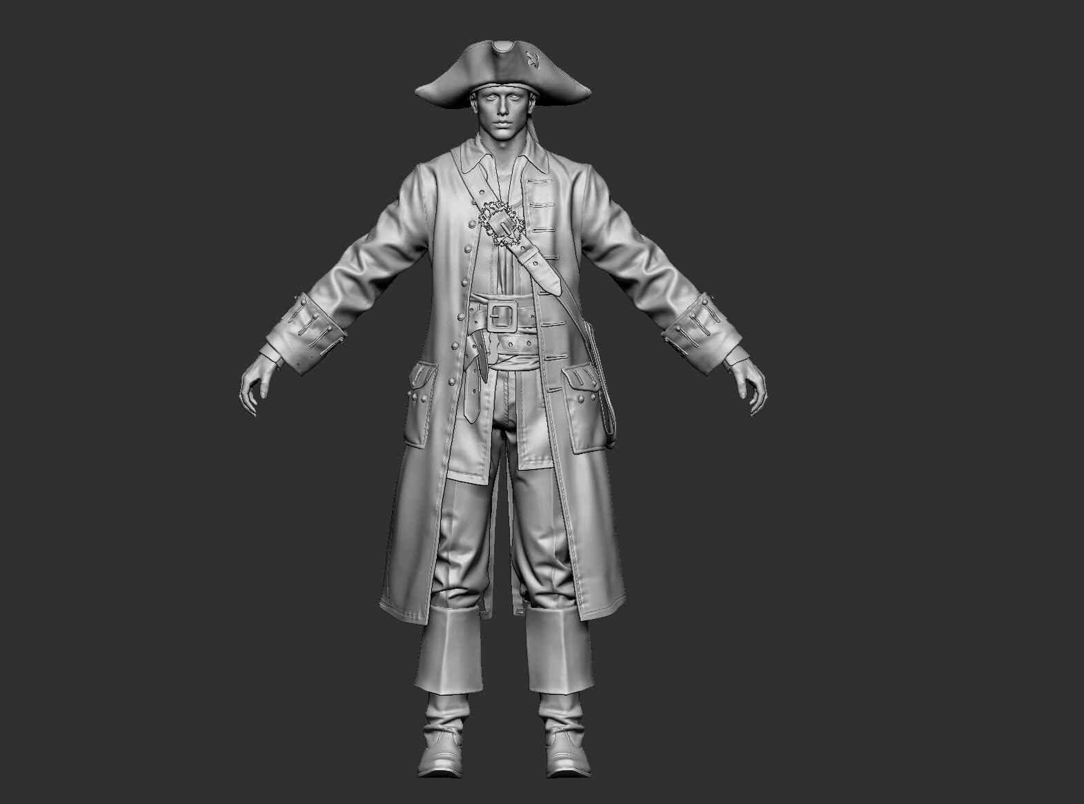 ArtStation - Realistic Pirate (Highpoly) Pirate of pirates of the ...