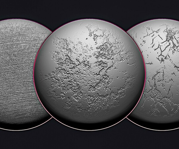 ArtStation - 50 Grunge Alphas for Substance Painter, ZBrush | Brushes