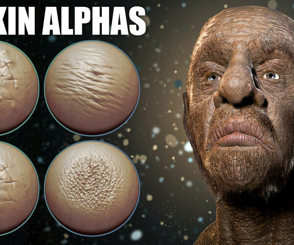 ArtStation - Skin Alphas for ZBrush + Video Tutorial | Brushes