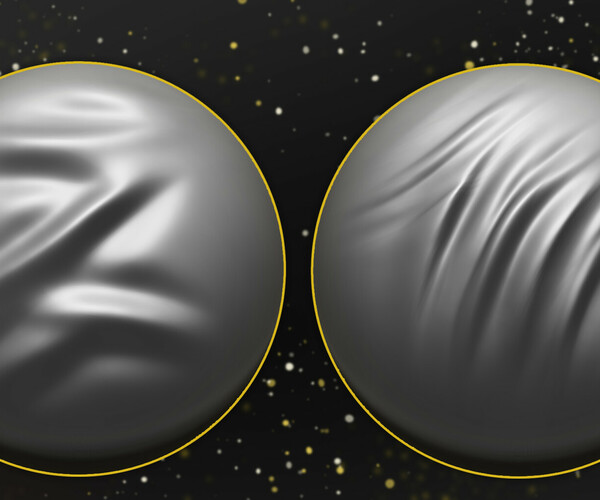 ArtStation - 20 Folds Alphas for ZBrush | Brushes