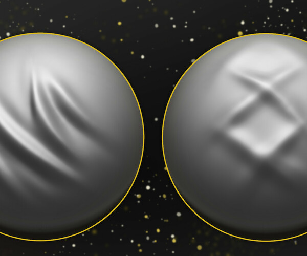ArtStation - 20 Folds Alphas for ZBrush | Brushes