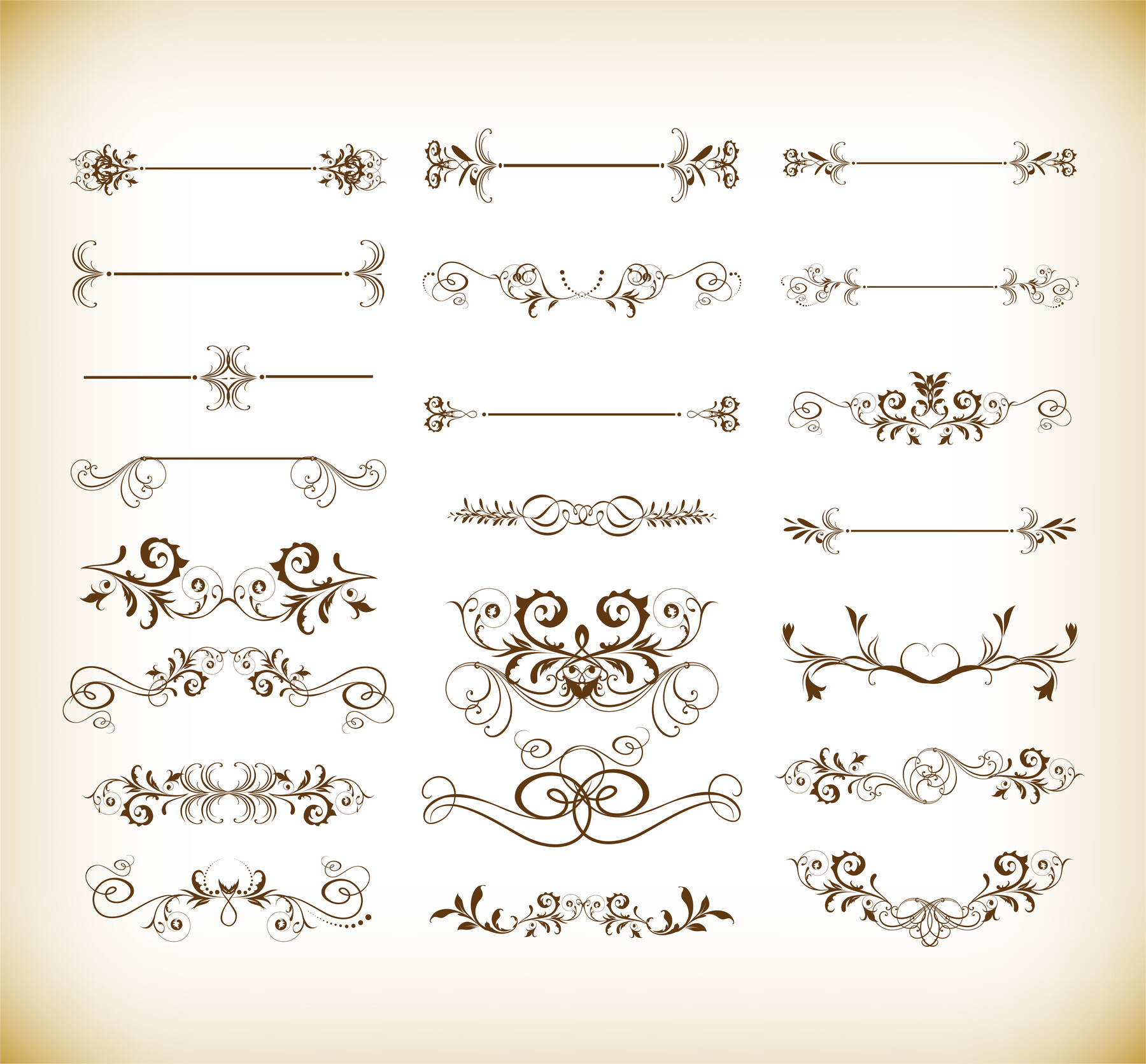 ArtStation - Set of Vector Graphic Decorative Elements for Design ...
