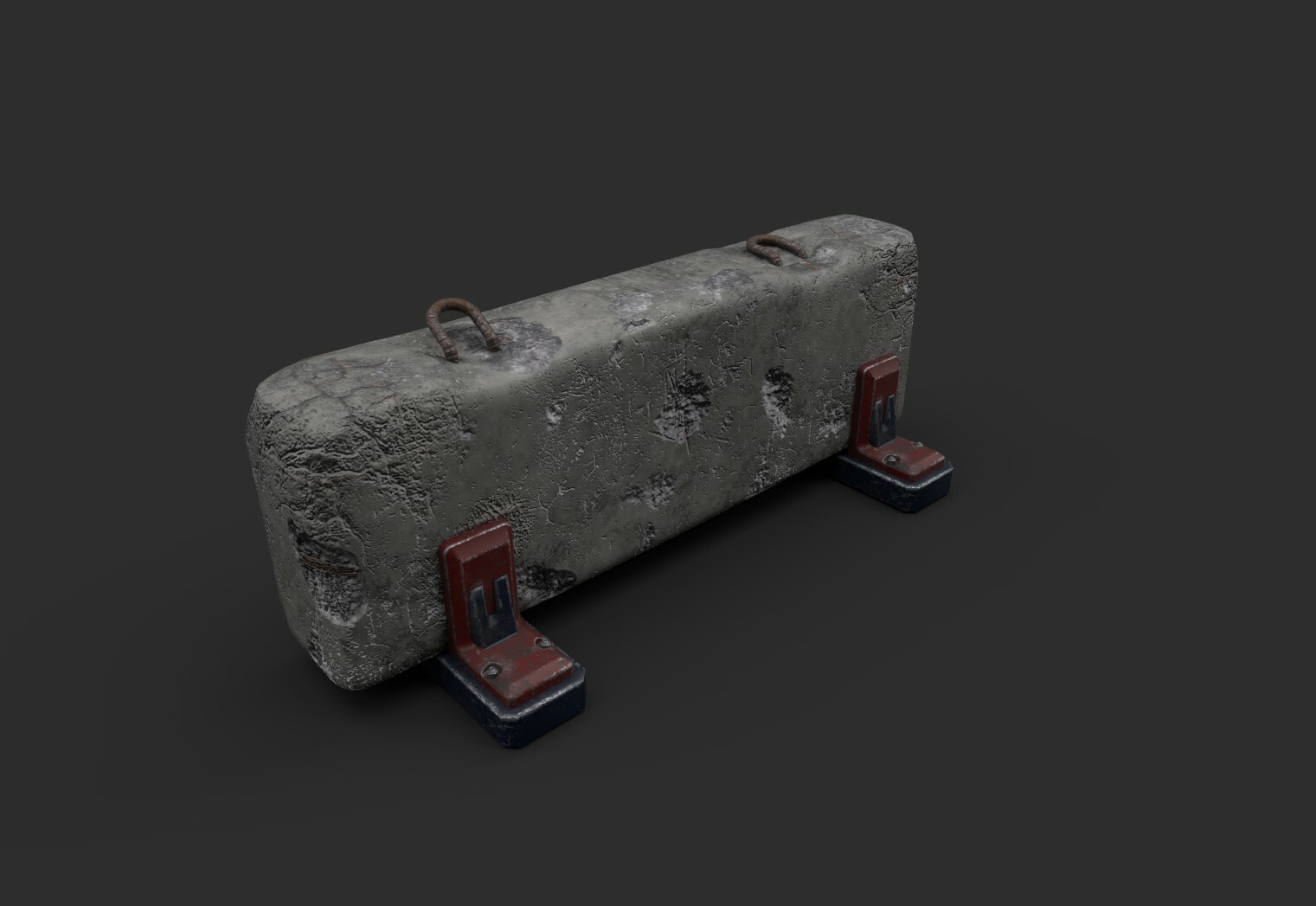 ArtStation - Road block (game ready) | Game Assets