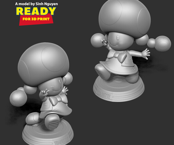 ArtStation - Toadette - Super Mario Fanart | Resources
