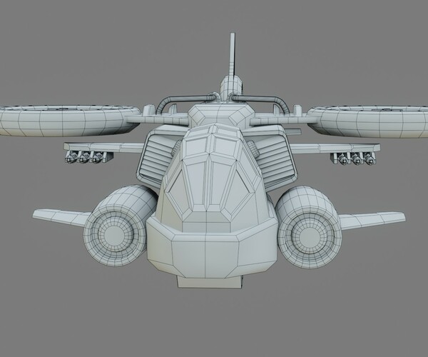 ArtStation - Sci-Fi Drop Ship - Low Poly - Game Ready - PBR | Game Assets