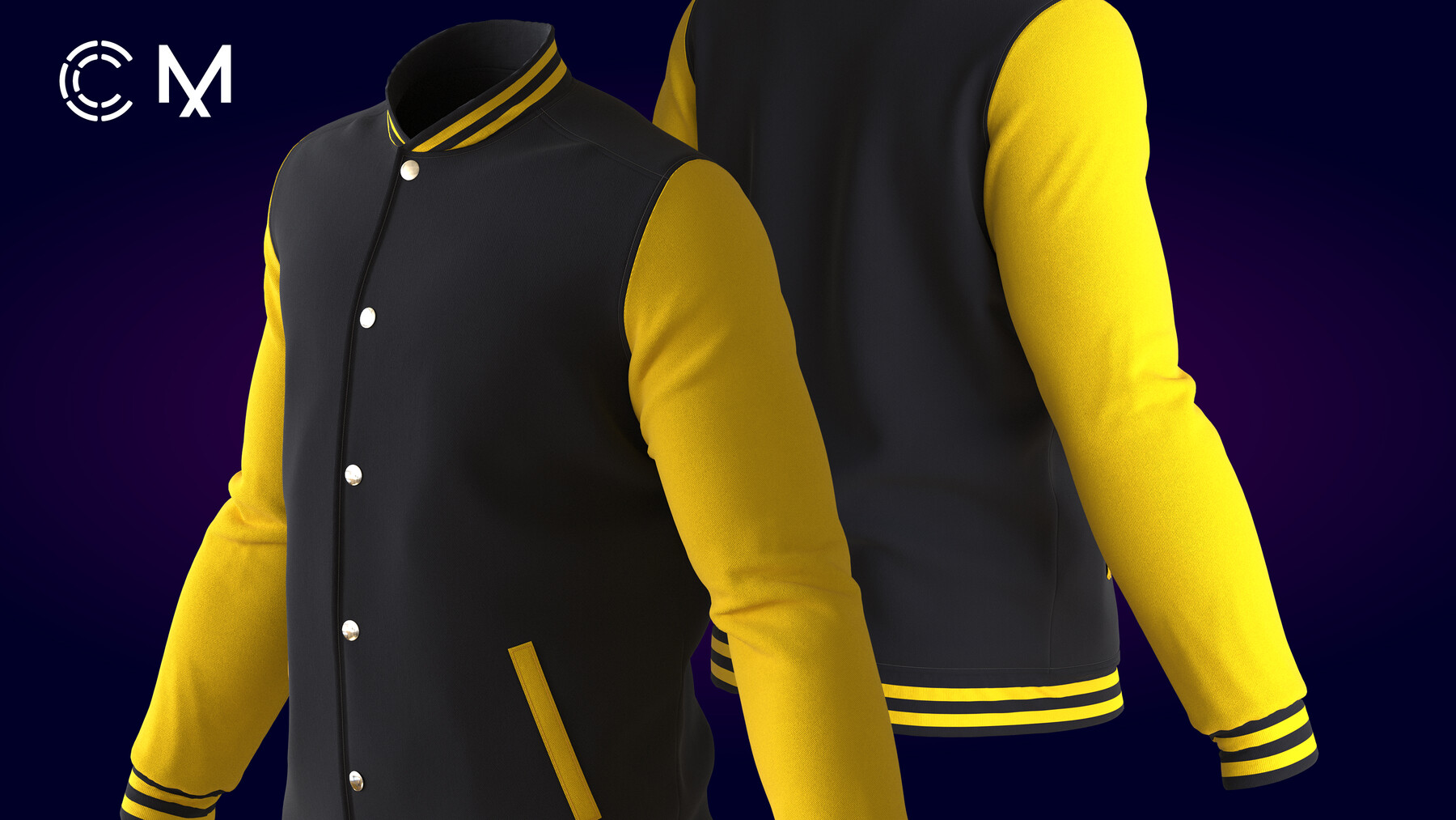 ArtStation - Men's Varsity Jacket | Marvelous Designer | CLO3D project ...