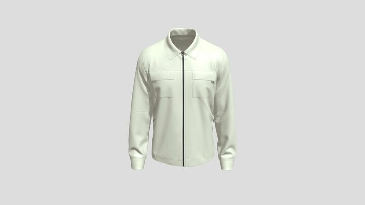 ArtStation - Zip-up Jacket, Marvelous Designer, Clo +obj, fbx, gltf ...