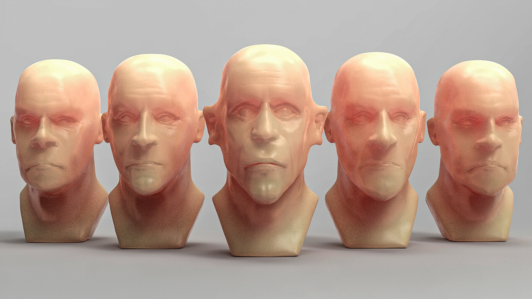 ArtStation - Male Head Base Meshes With Skin Details | Resources
