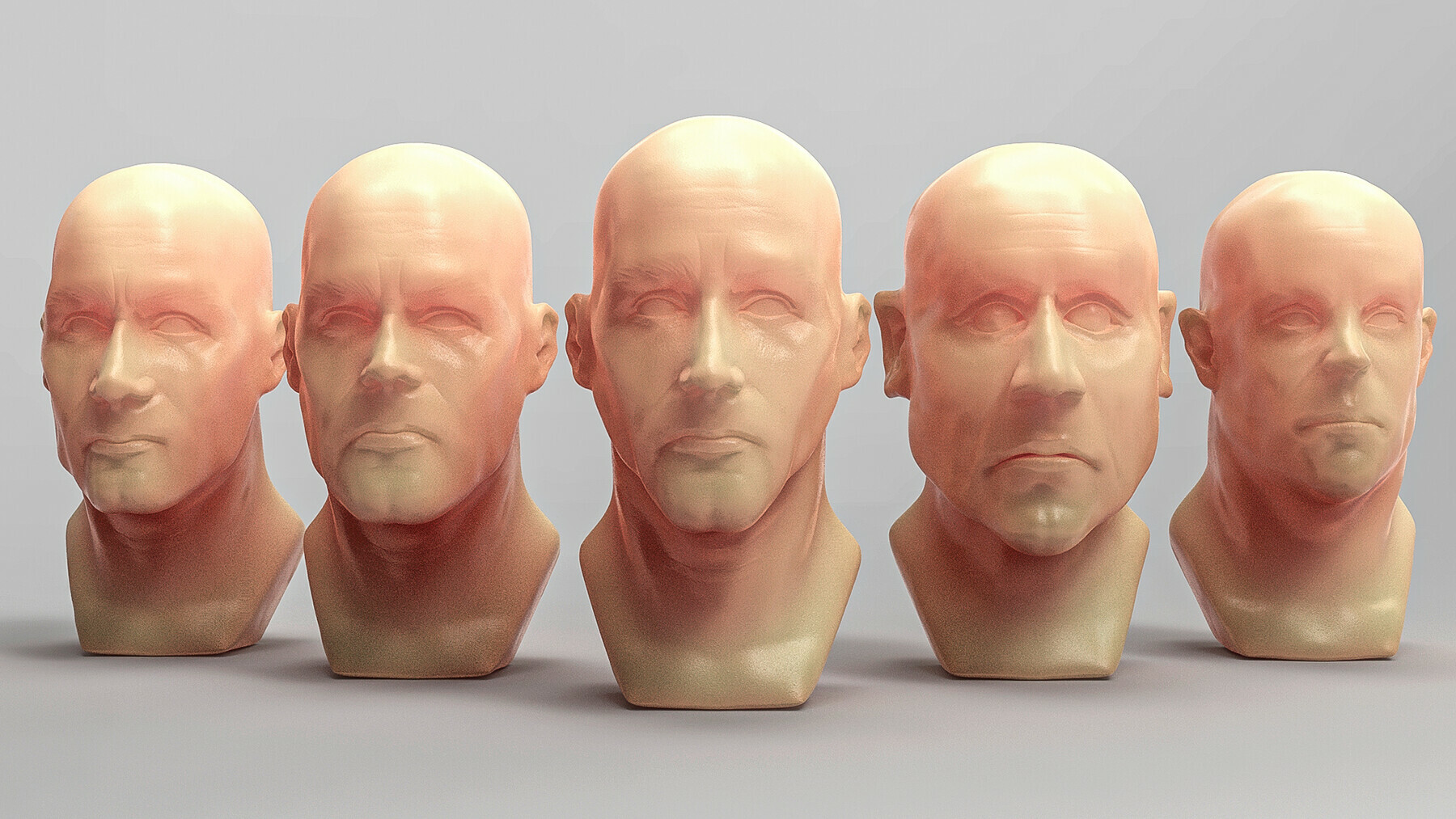 ArtStation - Male Head Base Meshes With Skin Details | Resources