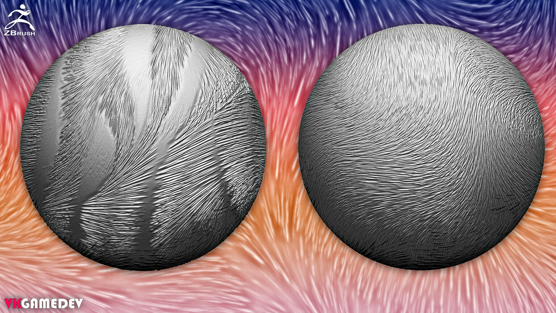 ArtStation - 15 Fur Alphas for ZBrush (Tileable) | Brushes