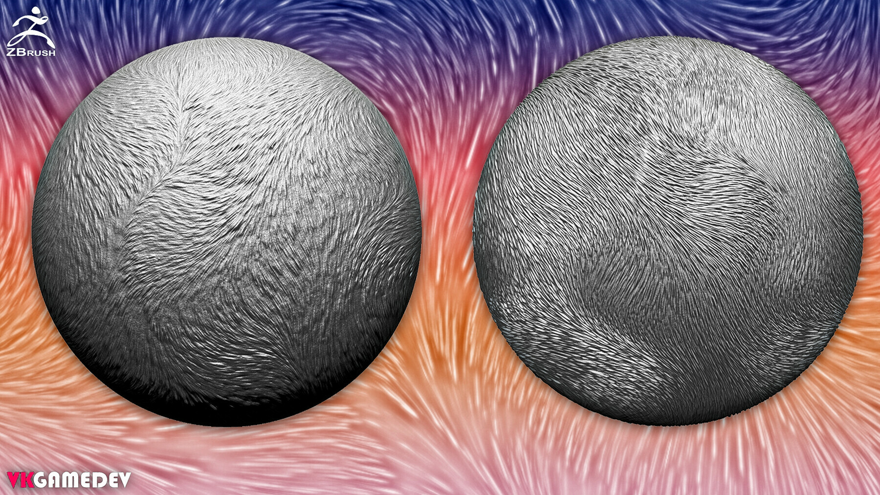 ArtStation - 15 Fur Alphas for ZBrush (Tileable) | Brushes