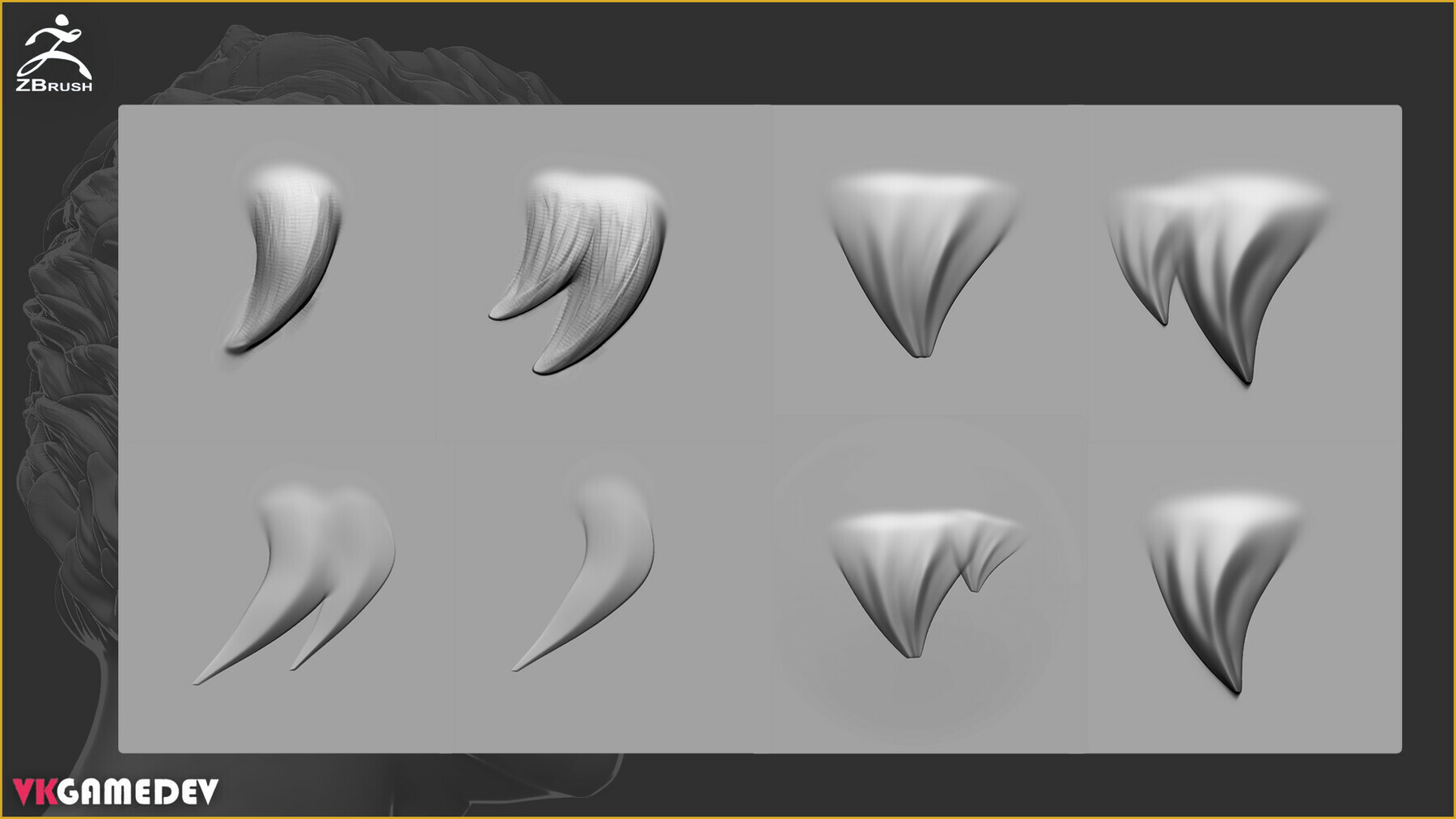 ArtStation - Hair and Fur VDM Brush for ZBrush | Brushes