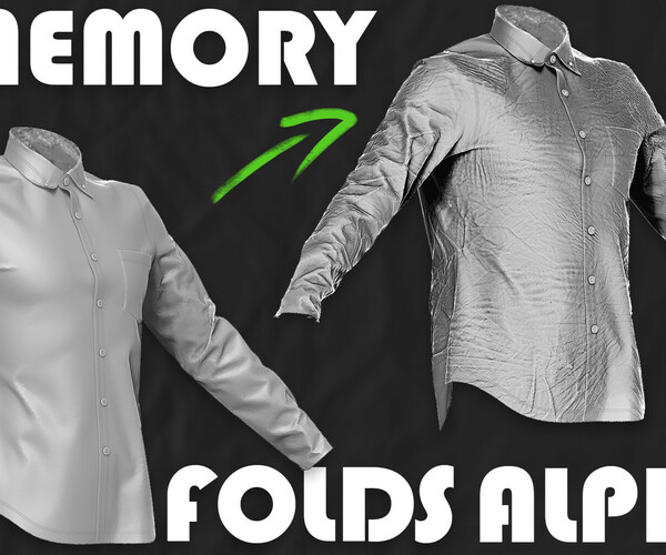 ArtStation - 25 Memory Folds Alphas for Zbrush | Brushes