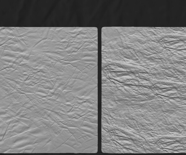 ArtStation - 25 Memory Folds Alphas for Zbrush | Brushes