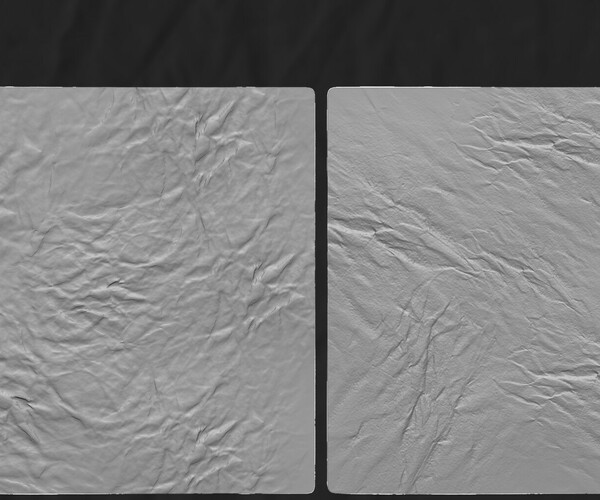 ArtStation - 25 Memory Folds Alphas for Zbrush | Brushes