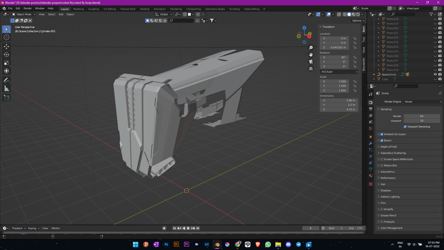 ArtStation - Flying drone with animation | Resources