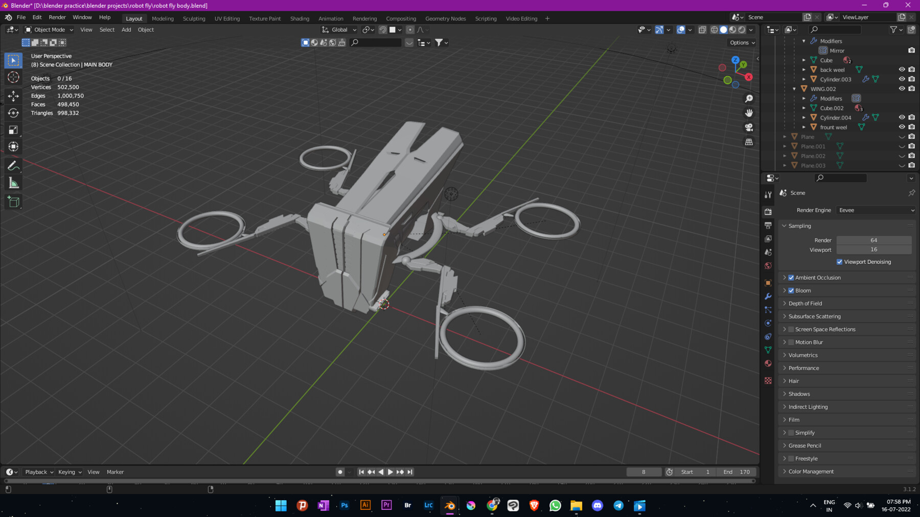 ArtStation - Flying drone with animation | Resources