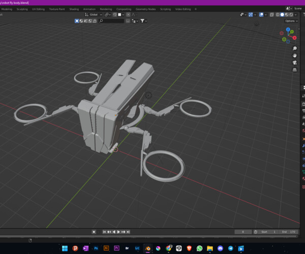 ArtStation - Flying drone with animation | Resources