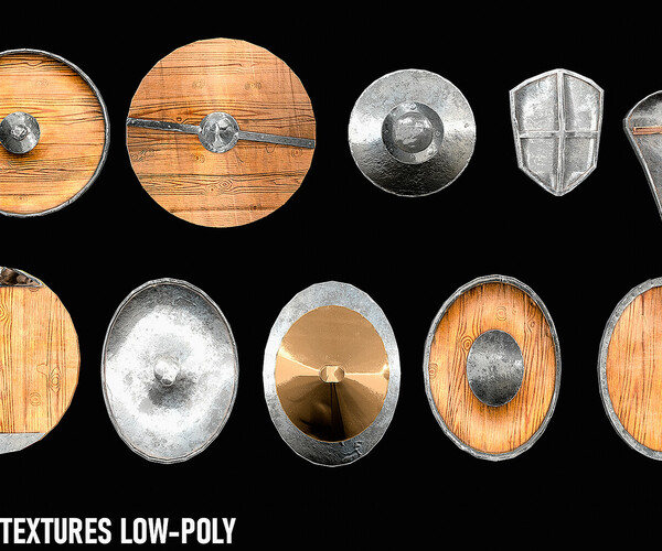 ArtStation - 30 Shield Models Game-Ready | Game Assets