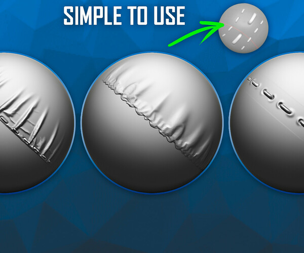 ArtStation - 35 Seam and Stitch Alphas for ZBrush | Brushes