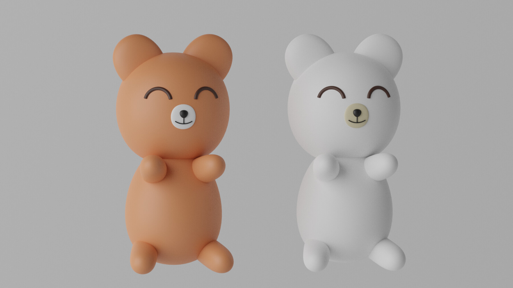ArtStation - Cartoon Cute Bear 3D model | Resources