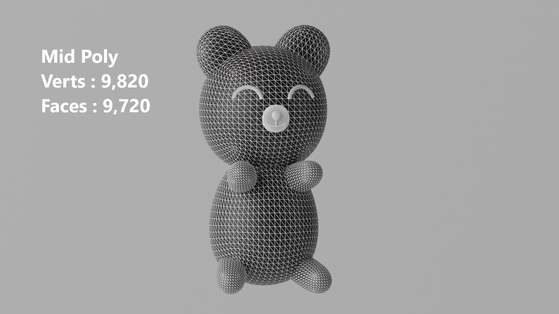 ArtStation - Cartoon Cute Bear 3D model | Resources