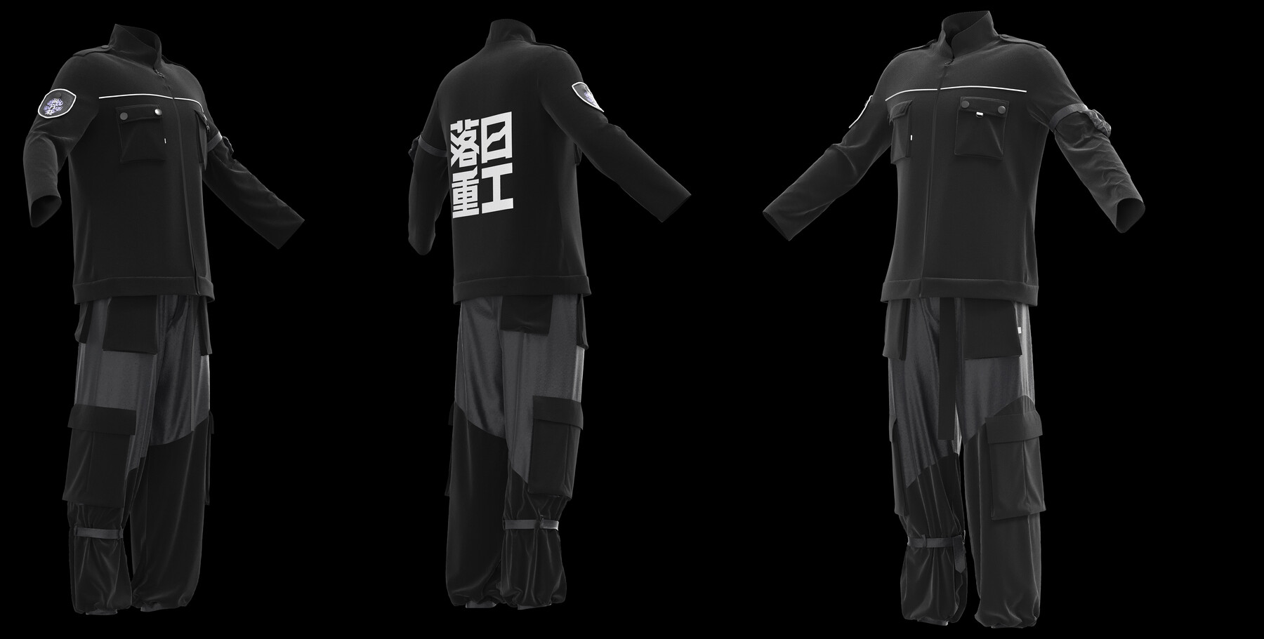 ArtStation - Black tooling suit | Game Assets