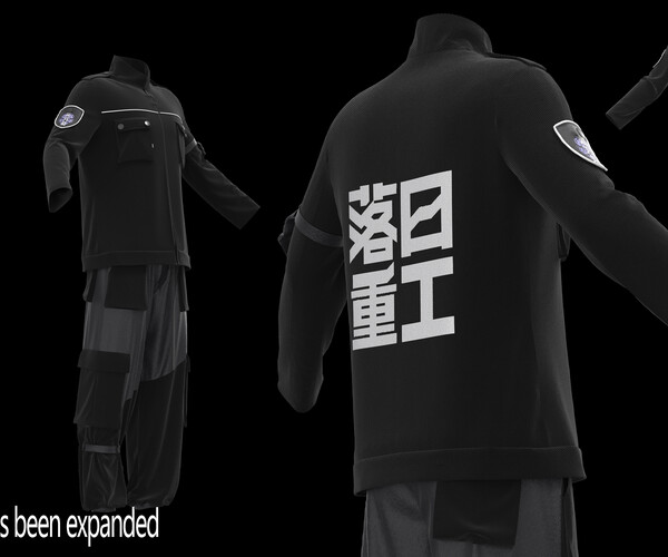 ArtStation - Black tooling suit | Game Assets