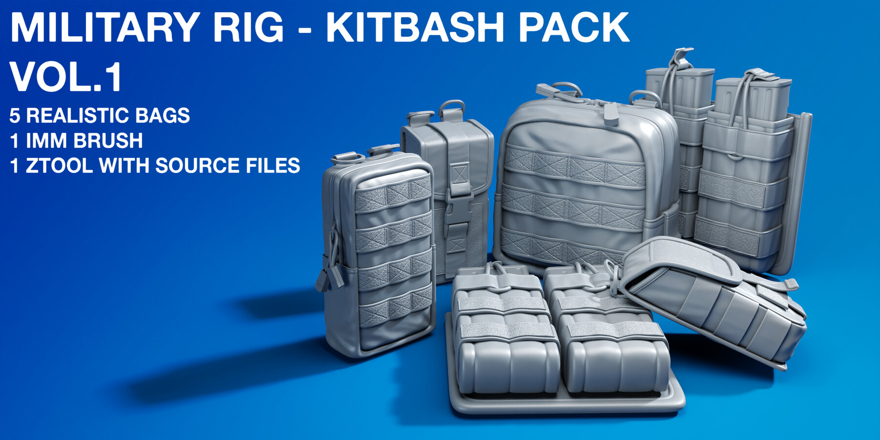 ArtStation - Military Rig - Kitbash Pack Vol.1 [Realistic High Poly ...