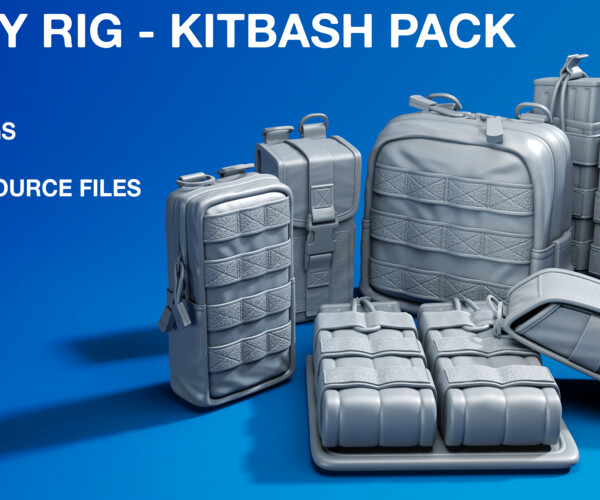 ArtStation - Military Rig - Kitbash Pack Vol.1 [Realistic High Poly ...