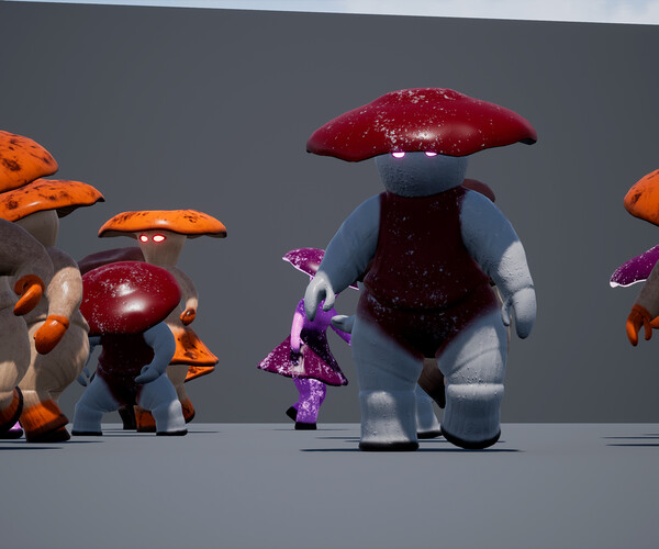 ArtStation - Mushroom family | Game Assets