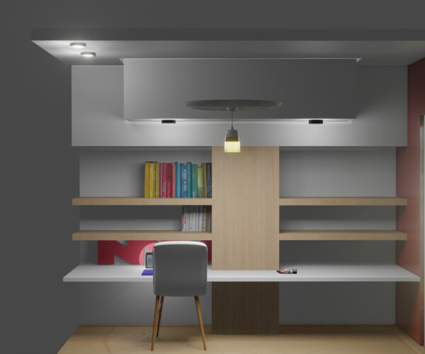 ArtStation - 3D Realistic Study Room | Game Assets