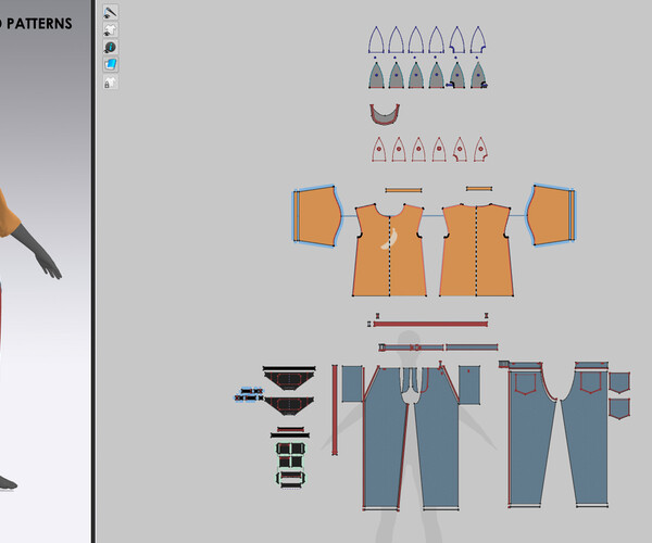 ArtStation - Girl's Outfit 6 - Marvelous / CLO Project file +Video ...