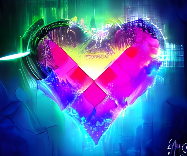 ArtStation - Heart Super cyberpunk 800 image pack | Artworks