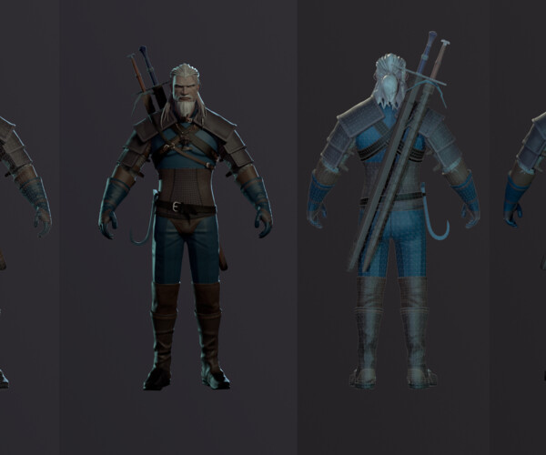 ArtStation - Stylized witcher character from Project Red's The Witcher ...